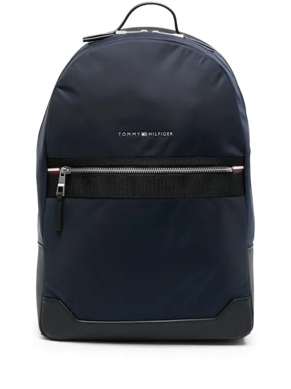 Tommy Hilfiger Elevated Logo-lettering Backpack - Blue