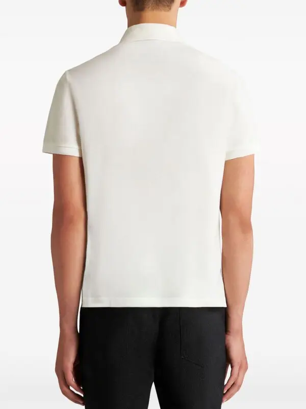 Etro Pegaso-embroidered Cotton Polo Shirt - White