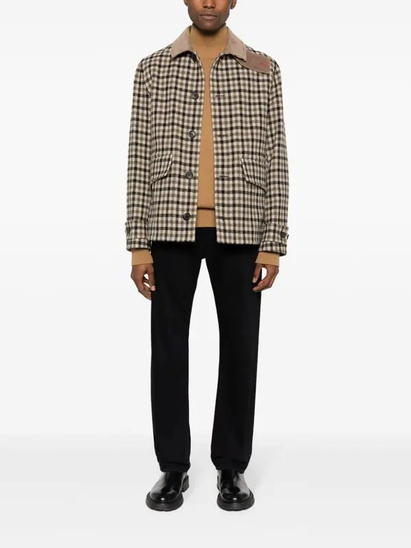 Paul Smith Checked Wool Shirt Jacket