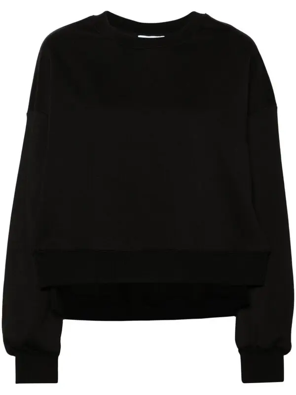 IOANA CIOLACU Slit Cotton-blend Sweatshirt