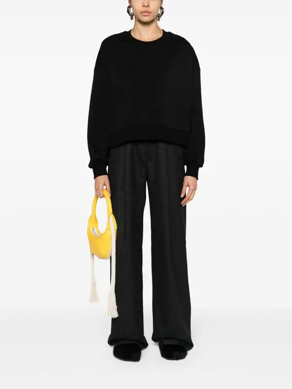 IOANA CIOLACU Slit Cotton-blend Sweatshirt