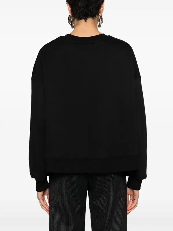 IOANA CIOLACU Slit Cotton-blend Sweatshirt