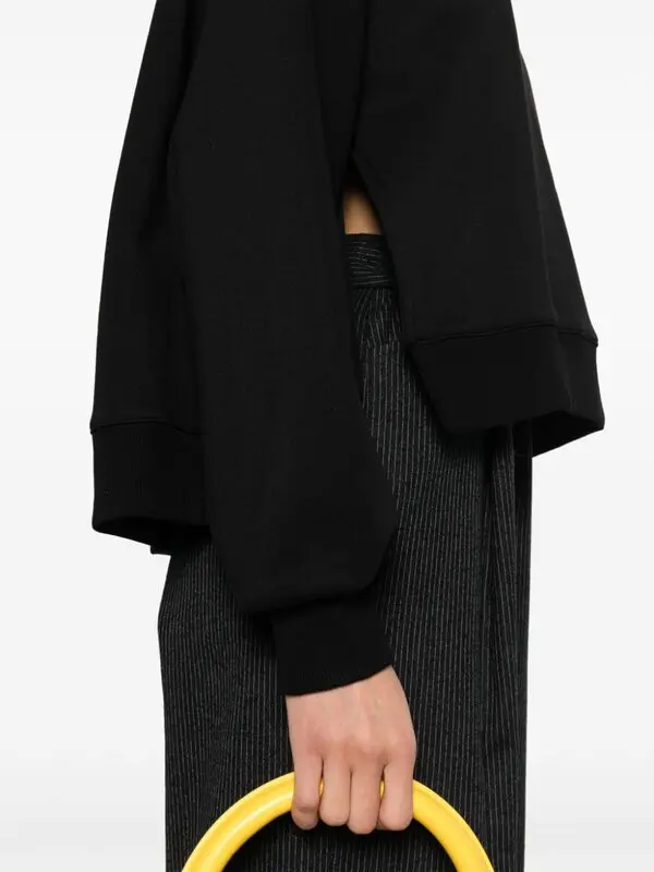 IOANA CIOLACU Slit Cotton-blend Sweatshirt