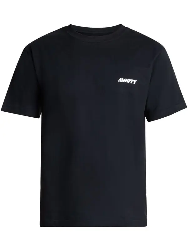 MOUTY Logo-print Cotton T-shirt - Black