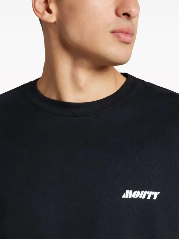MOUTY Logo-print Cotton T-shirt - Black