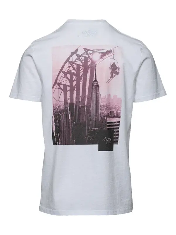 Aztech Mountain Horizon Graphic-print Cotton T-shirt