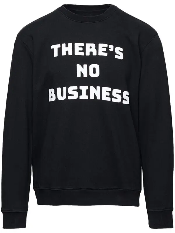 Aztech Mountain No Biz Slogan-print Sweatshirt