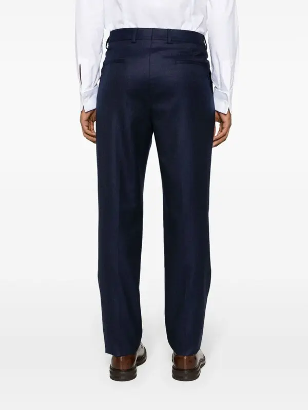 Brunello Cucinelli Inverted-pleat Tailored Trousers - Blue