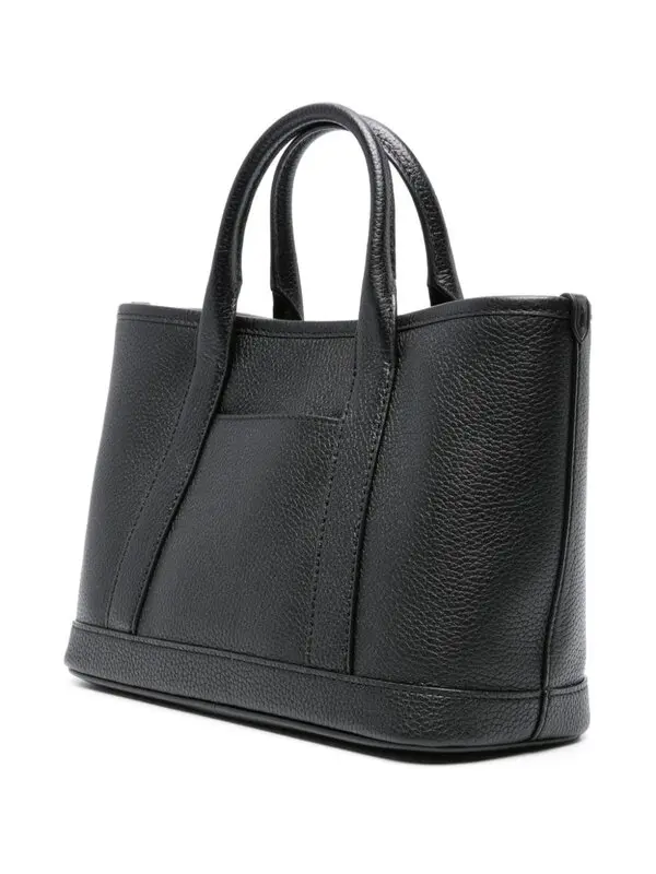 Michael Kors Logo-plaque Leather Tote Bag - Black