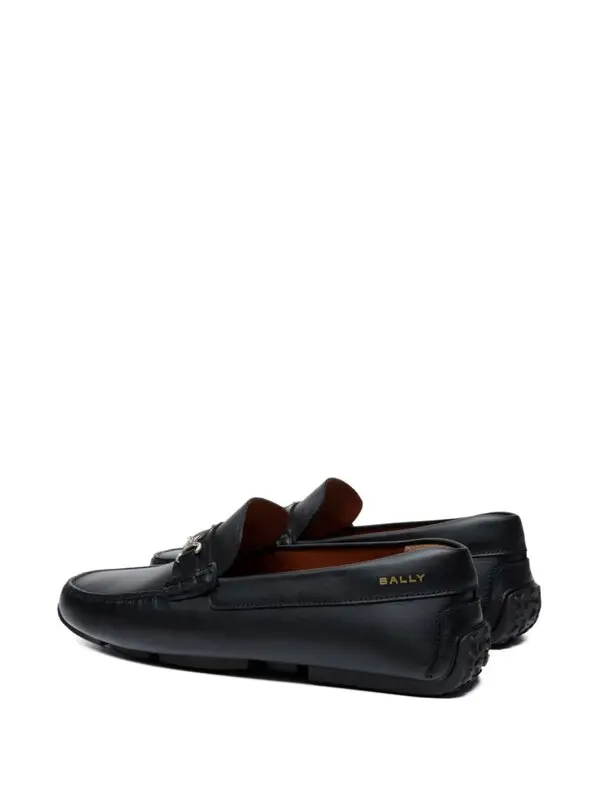 Bally Logo-plaque Leather Loafers