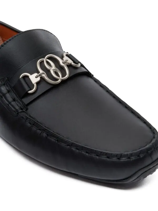 Bally Logo-plaque Leather Loafers