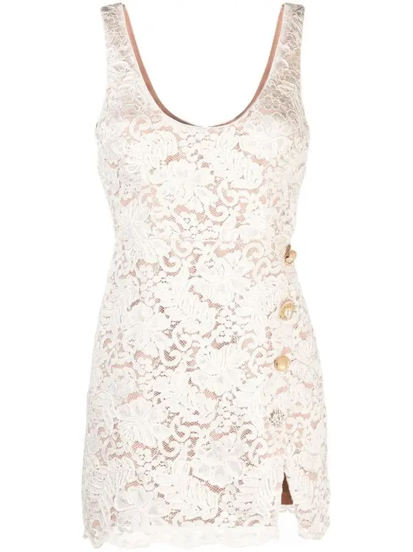 SELF-PORTRAIT Corded Lace Mini Dress