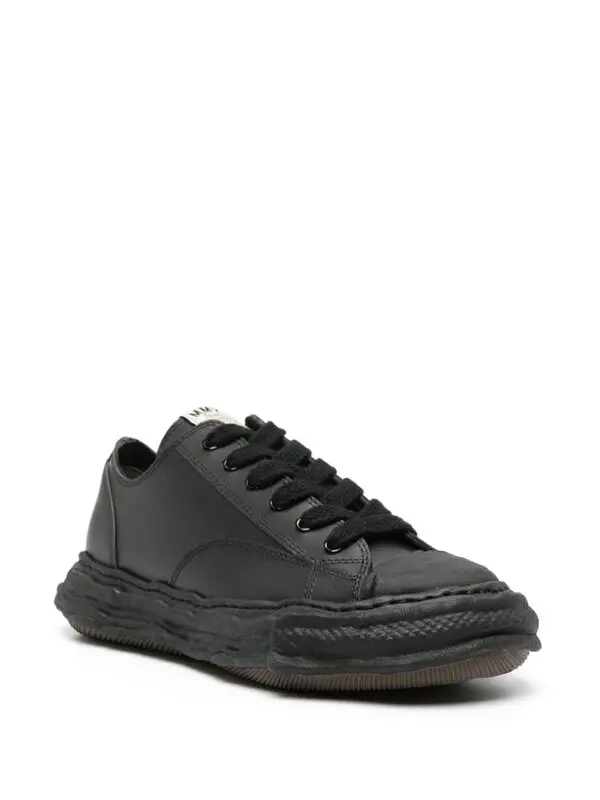 Mihara Yasuhiro Peterson Leather Sneakers - Black
