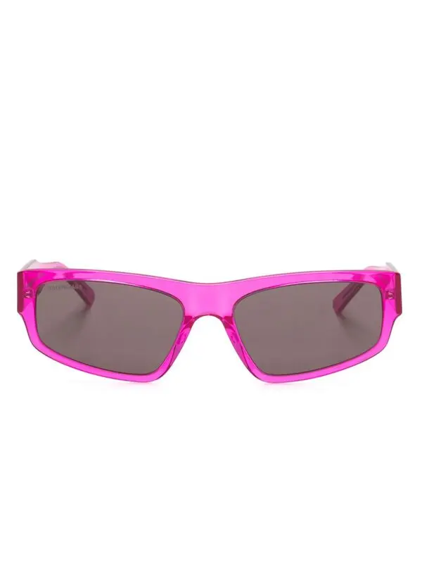Balenciaga Rectangle-frame Sunglasses - Pink