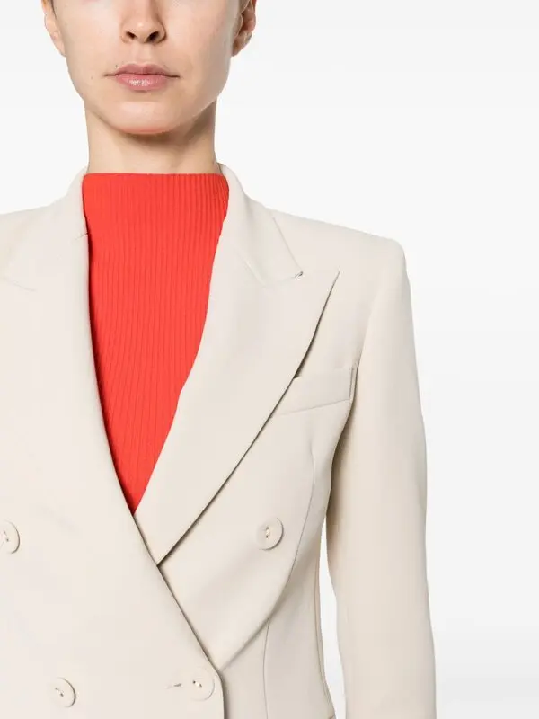 BLANCA VITA Double-breasted Blazer - Neutrals