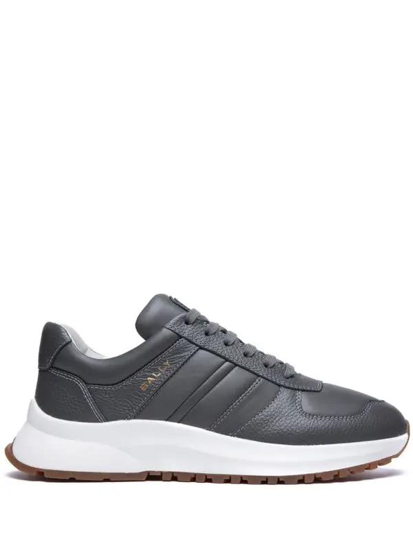 Bally Asken Leather Sneakers - Grey