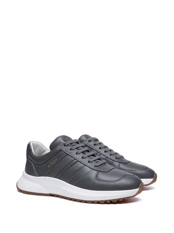 Bally Asken Leather Sneakers - Grey