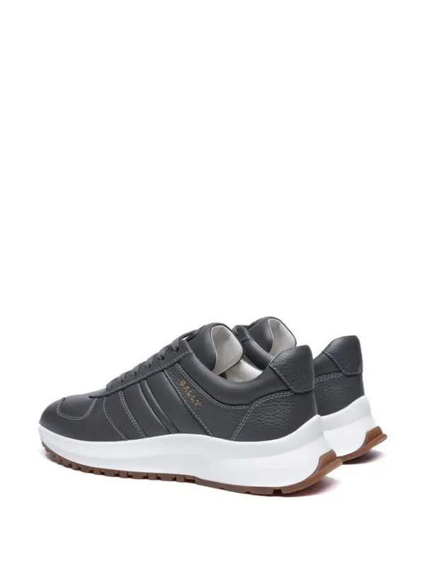 Bally Asken Leather Sneakers - Grey