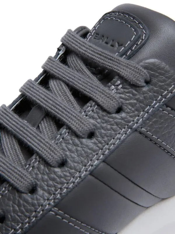 Bally Asken Leather Sneakers - Grey