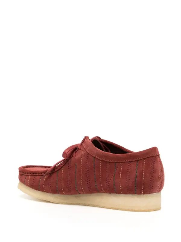 Clarks Wallabee Suede Lace-up Shoes - Red