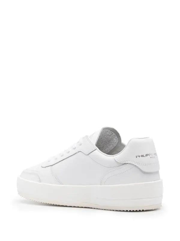 Philippe Model Leather Sneakers - White