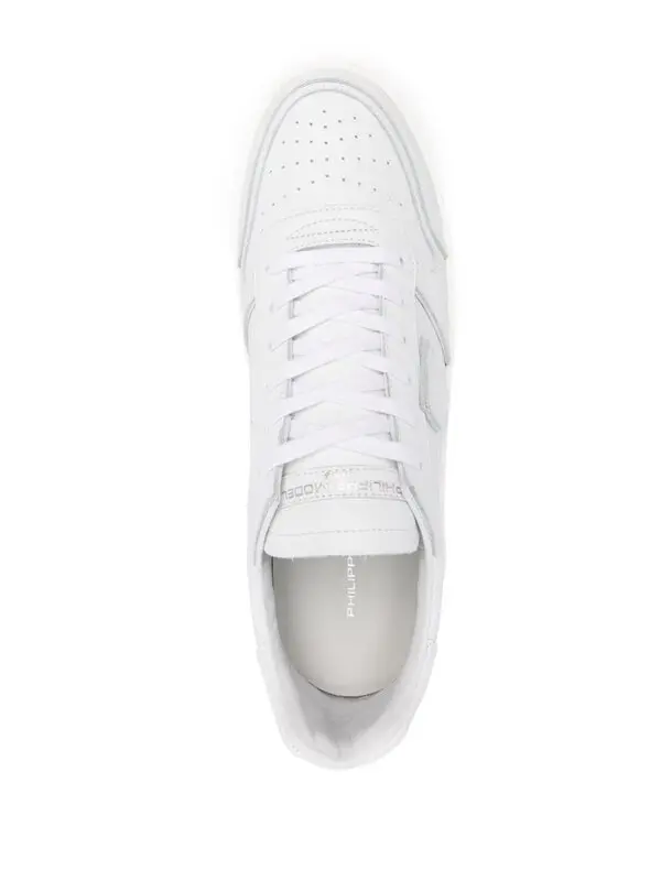 Philippe Model Leather Sneakers - White