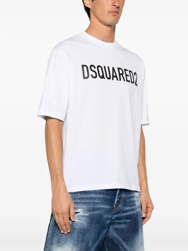 Dsquared2 Logo-print Cotton T-shirt - White