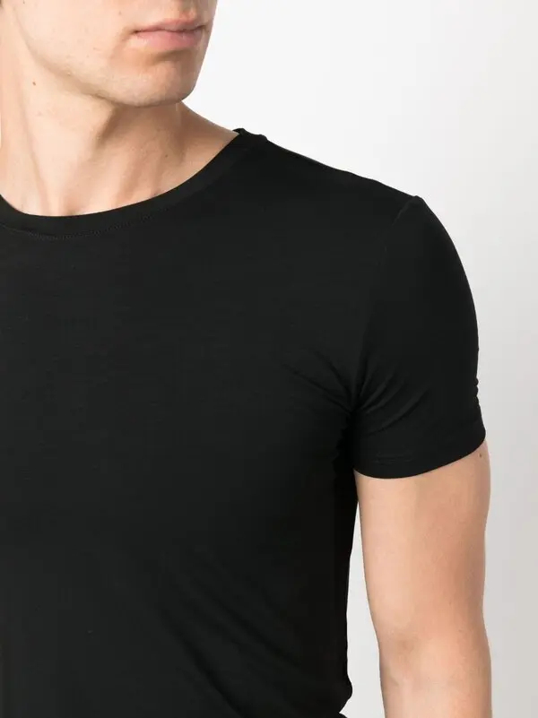 Zegna Short-sleeved Stretch-modal T-shirt - Black