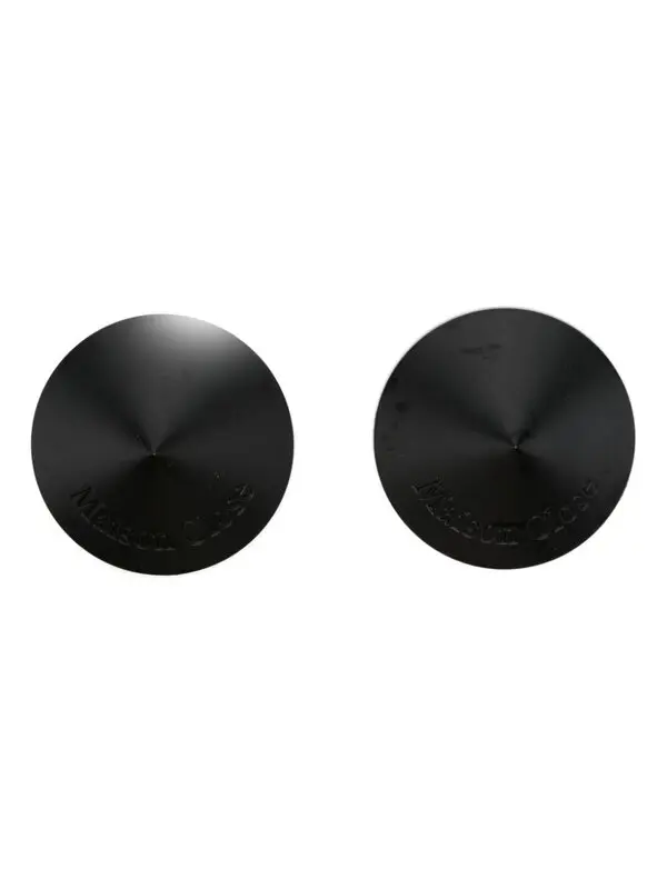 MAISON CLOSE Logo-engraved Metal Nipple Covers - Black