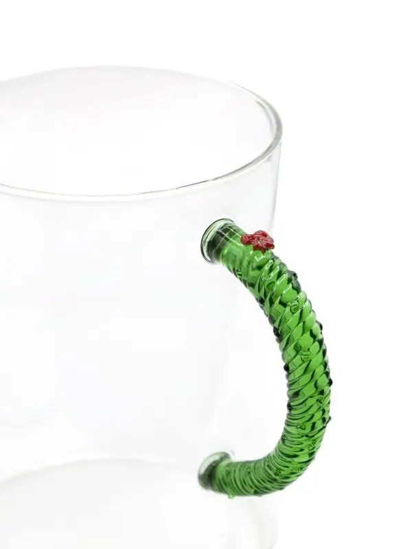 CU I SEEYOU Christmas Garland-handle Glass Pitcher