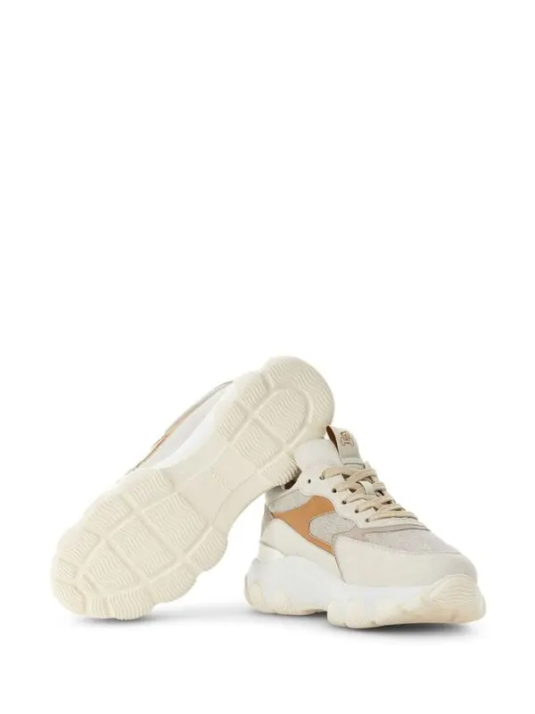 Hogan Hyperactive Panelled Suede Sneakers - Neutrals
