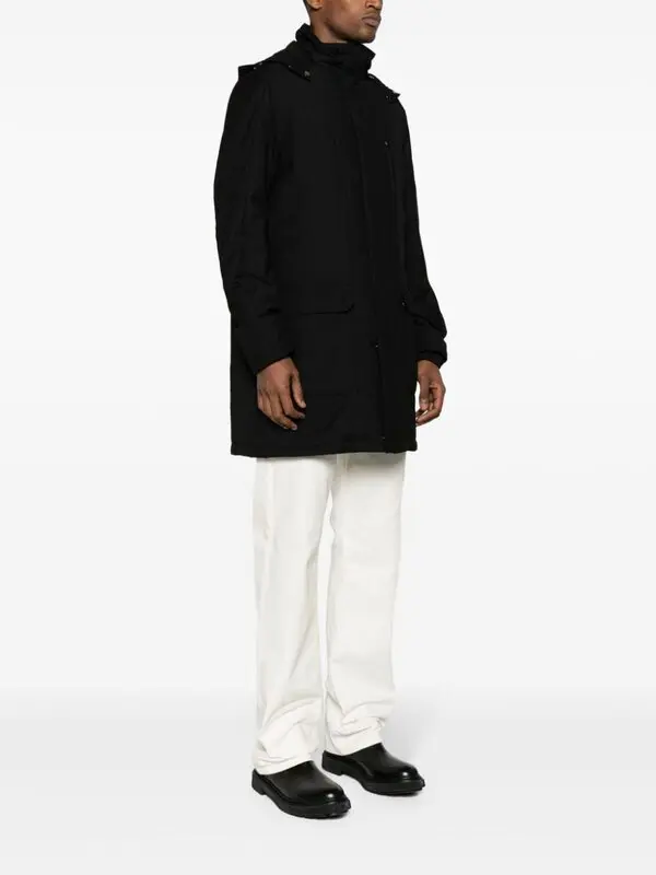 Corneliani High-neck Padded Coat - Black