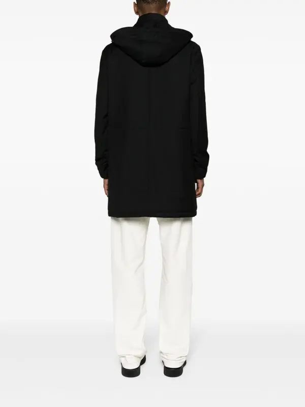 Corneliani High-neck Padded Coat - Black