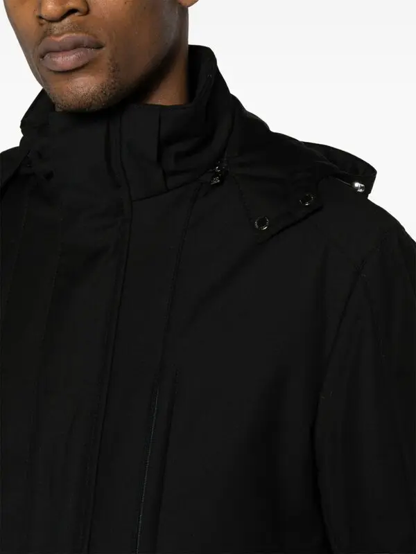 Corneliani High-neck Padded Coat - Black