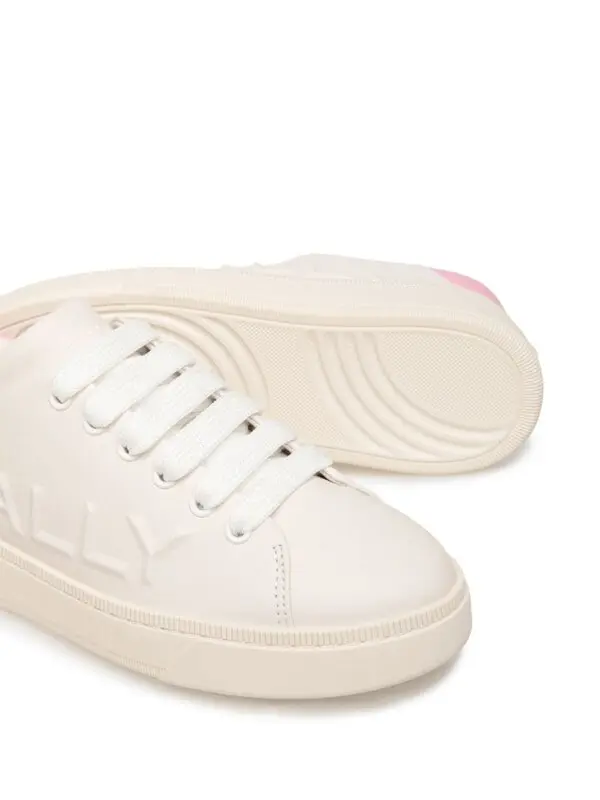 Bally Logo-embossed Leather Sneakers - White