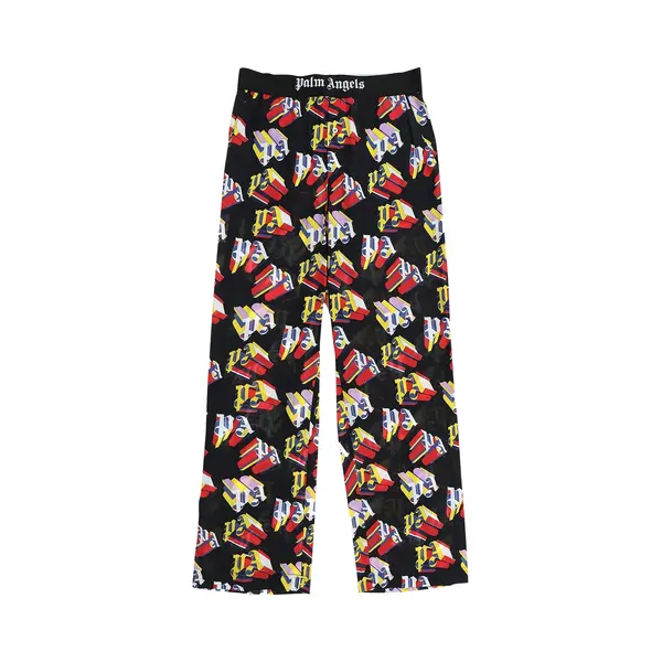 Palm Angels 3d Pa Pajama Pants /red - Black