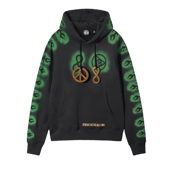 【STUSSY】★Stussy x Dries Van Noten Embroidered Hoodie★ StüSsy X Dries Van Noten Embroidered Hoodie - Black