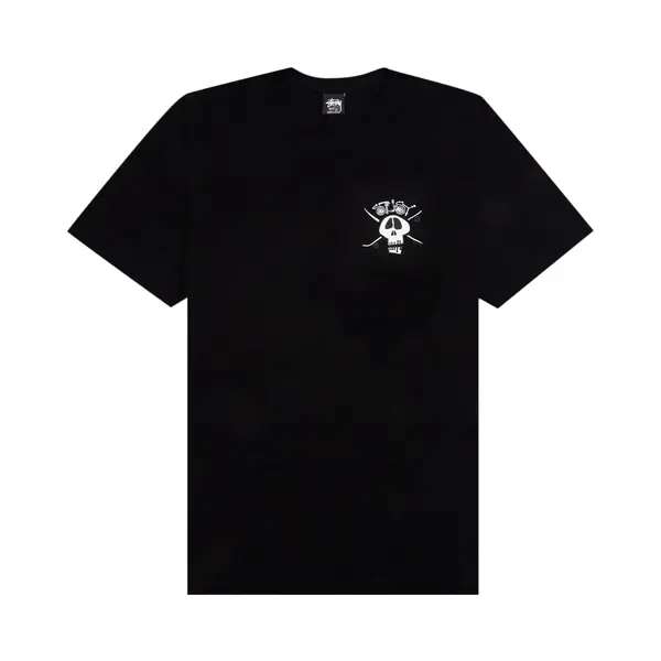 StÜssy Surf Skate Skull Tee - Black
