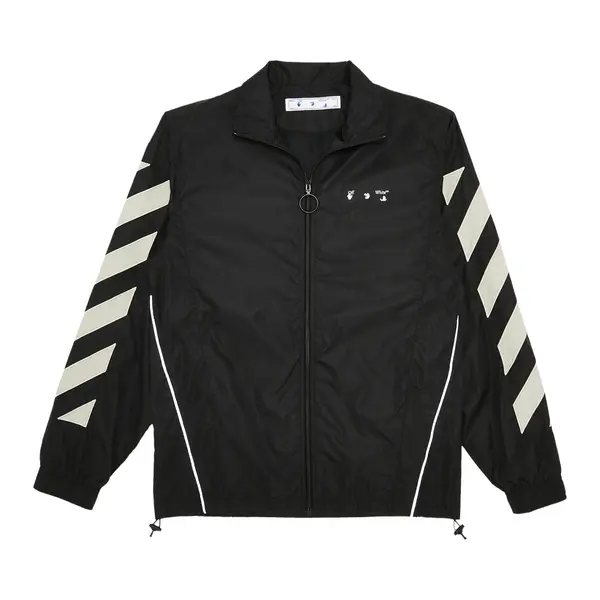 Off-White Diag Nylon Track Top /abbey/stone - Black