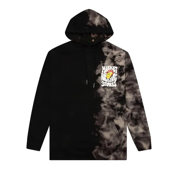 MARKET X Rolling Stones Smiley Tie-dye Hoodie