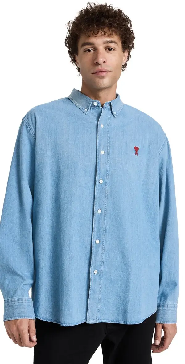 Ami Denim Shirt - Used Blue/480