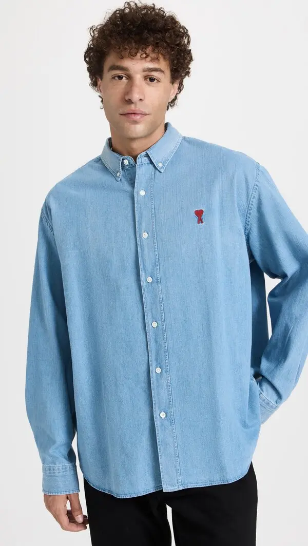Ami Denim Shirt - Used Blue/480