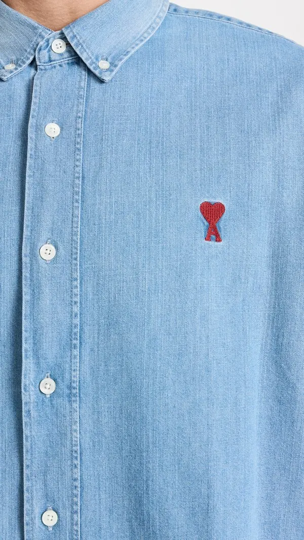 Ami Denim Shirt - Used Blue/480