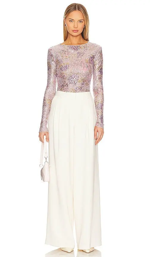 Free People X Intimately Fp Printed Gold Rush Long Sleeve In In Lavender In  Lilac Combo - 6% Off | Editorialist