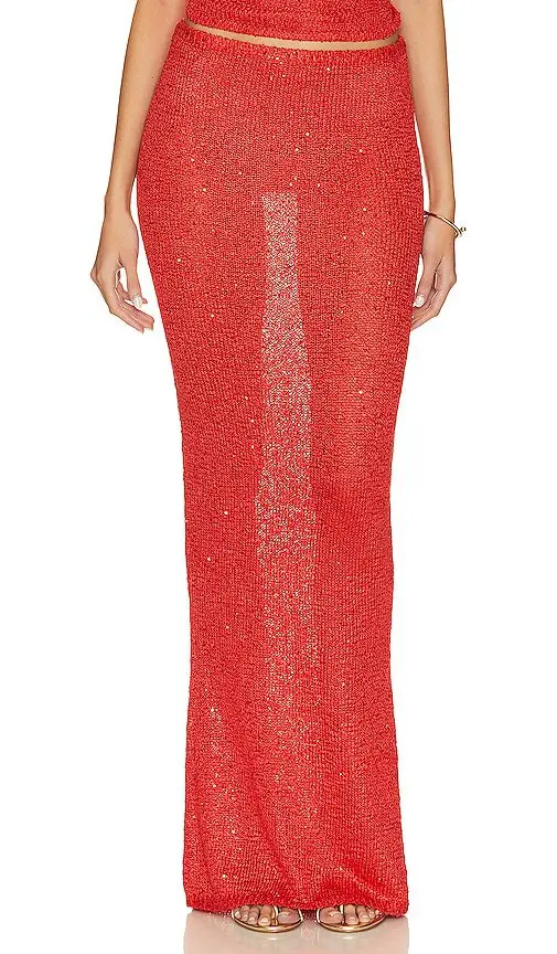 ASTA RESORT Carolina Skirt - Rossa Sequin