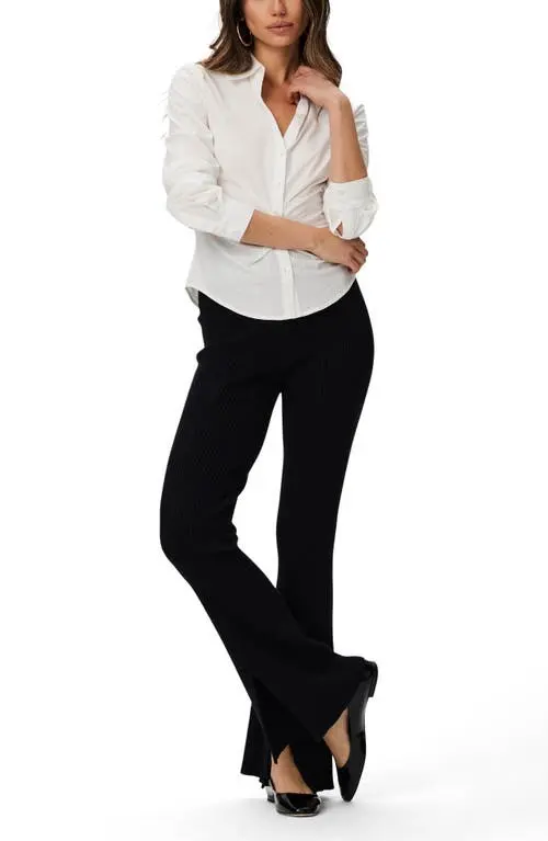 Paige Alera Pleated Cotton Button-up Shirt