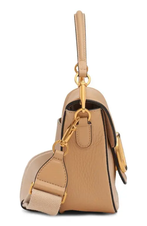Valentino Garavani Leather Shoulder Bag - Gh9 Cappuccino