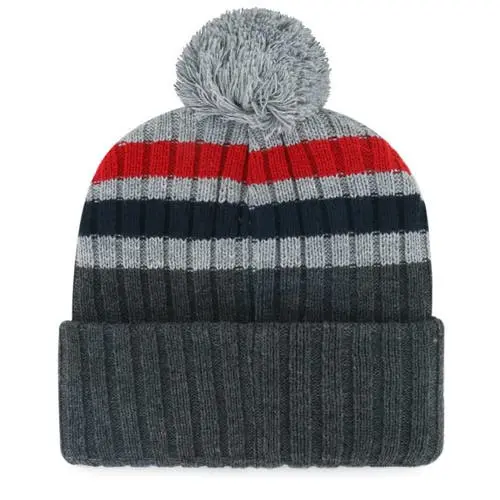 '47 Boston Red Sox Stack Cuffed Knit Hat With Pom