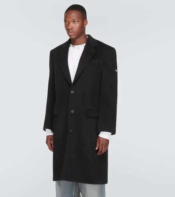 Balenciaga Wool Chesterfield Coat
