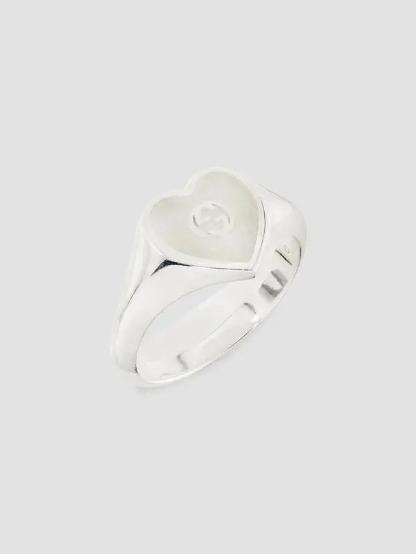 Gucci Sterling Gg Signet Ring